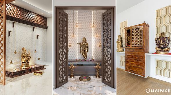 Top 5 Latest Pooja Ghar Design Ideas for your Home from Livspace
