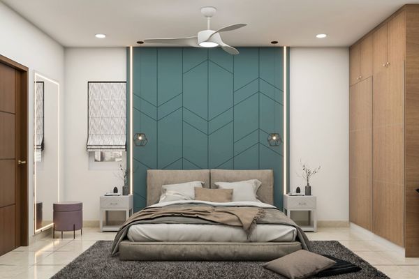 Blue Master Bedroom Design
