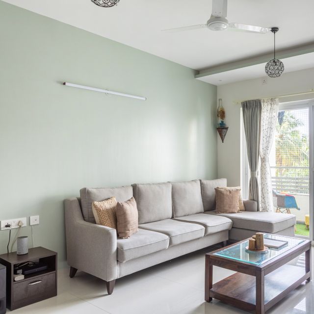 Pista Green Wall Paint For Living Rooms | Livspace