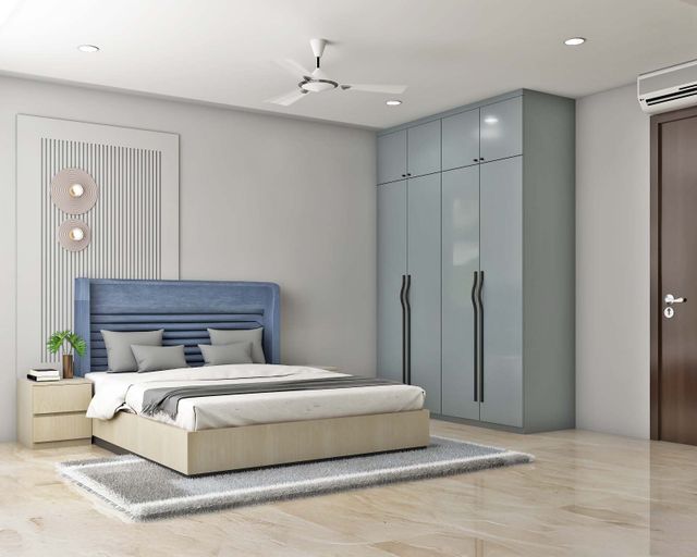 Scandinavian Wall Design with Vertical Flutes and Clean Grey Finish ...