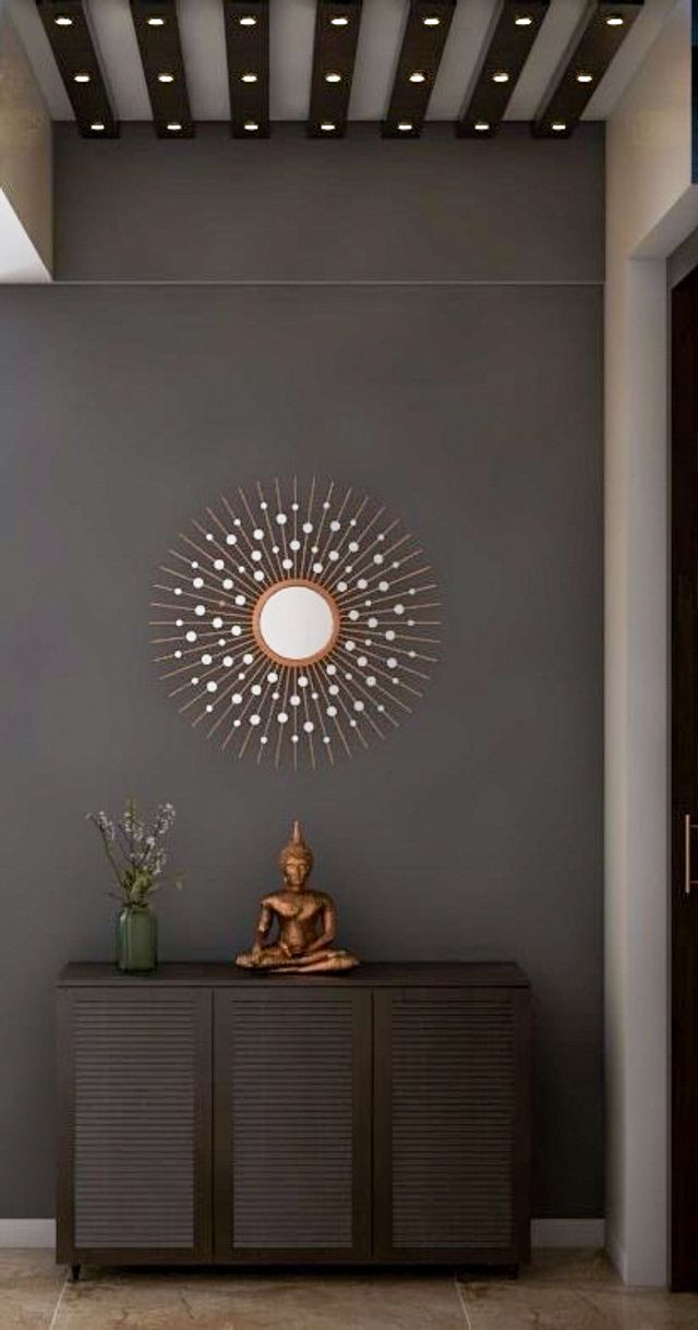 Compact Low Maintenance Foyer With Minimal Design For Rental | Livspace