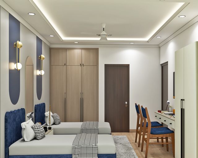 Rectangular Gypsum Single Layer Contemporary False Ceiling Design ...