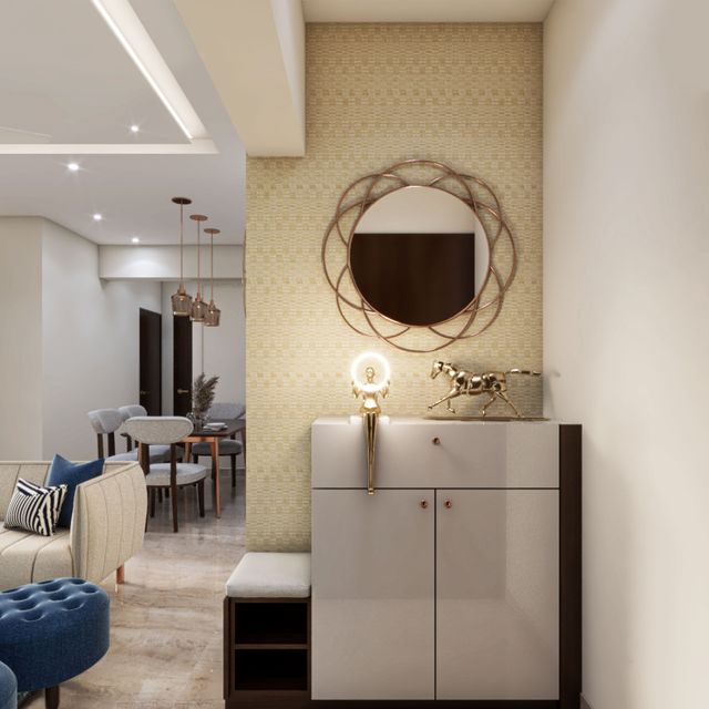 Wallpaper Design With Light Texture | Livspace
