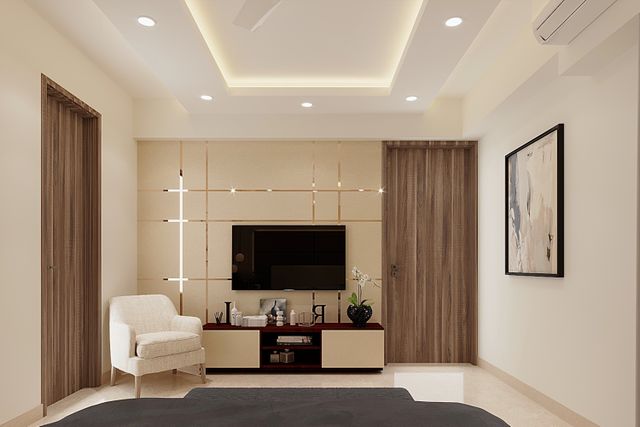 Modern Gypsum Central Drop False Ceiling Design with Cove Lights and ...