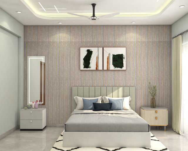 Single Layer Gypsum Modern False Ceiling Design with Paint Finish ...