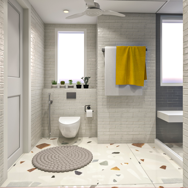 Modern Space Saving Bathroom With Compact Interiors | Livspace