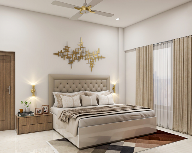 Spacious Modern Themed Convenient Master Bedroom Design | Livspace Spacious Modern Themed Convenient Master Bedroom Design | Livspace