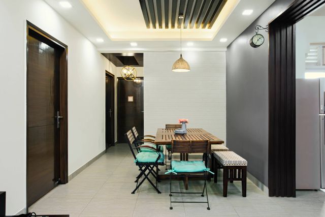 Peripheral False Ceiling Design With Cove Lights | Livspace