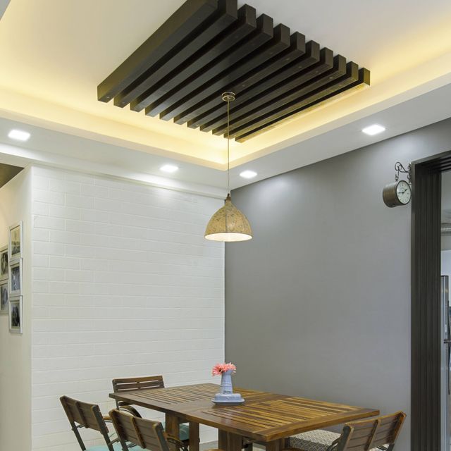 Peripheral False Ceiling Design With Cove Lights | Livspace