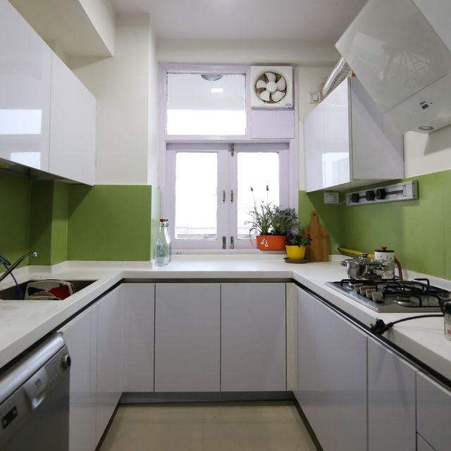 Wooden Swing Window Design For Kitchens | Livspace