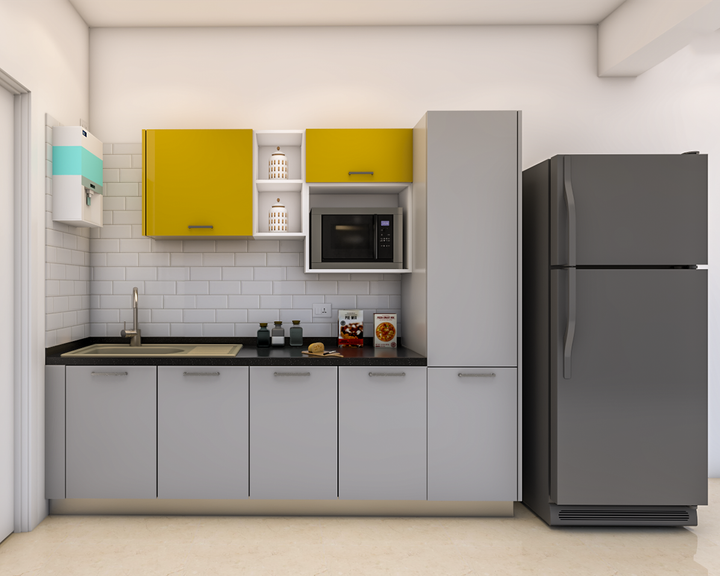 Parallel-Format Modern Styled Modular Kitchen Design | Livspace