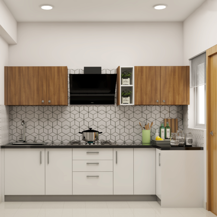 Parallel Contemporary Convenient Modular Kitchen Design | Livspace
