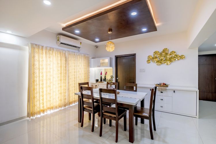 Chic Drop Down False Ceilings With Cove Lights | Livspace