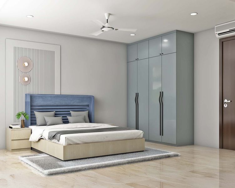 Scandinavian Wall Design with Vertical Flutes and Clean Grey Finish ...