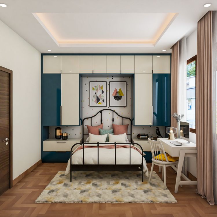 Peripheral False Ceiling Design With Cove Lights | Livspace