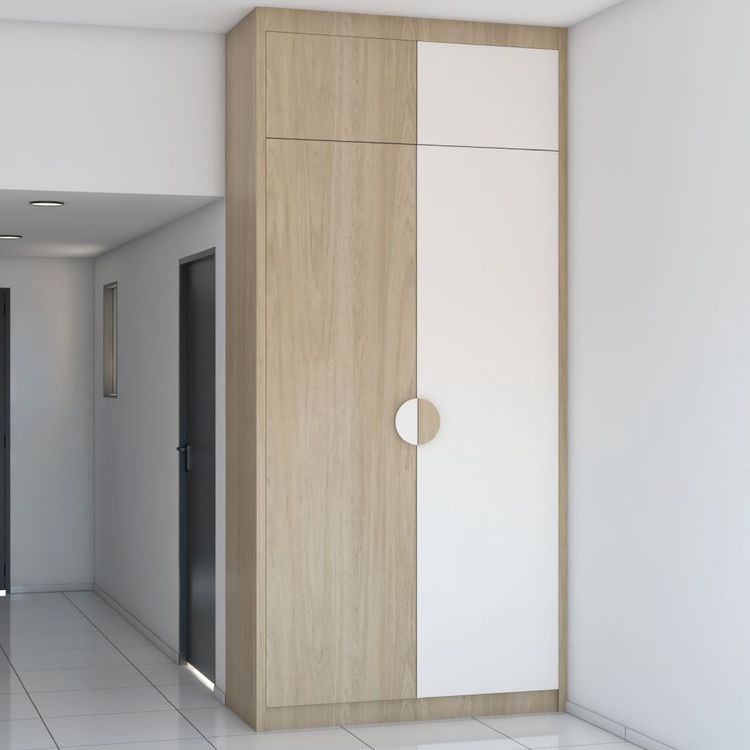 Scandinavian Dual-Tone Swing Wardrobe | Livspace