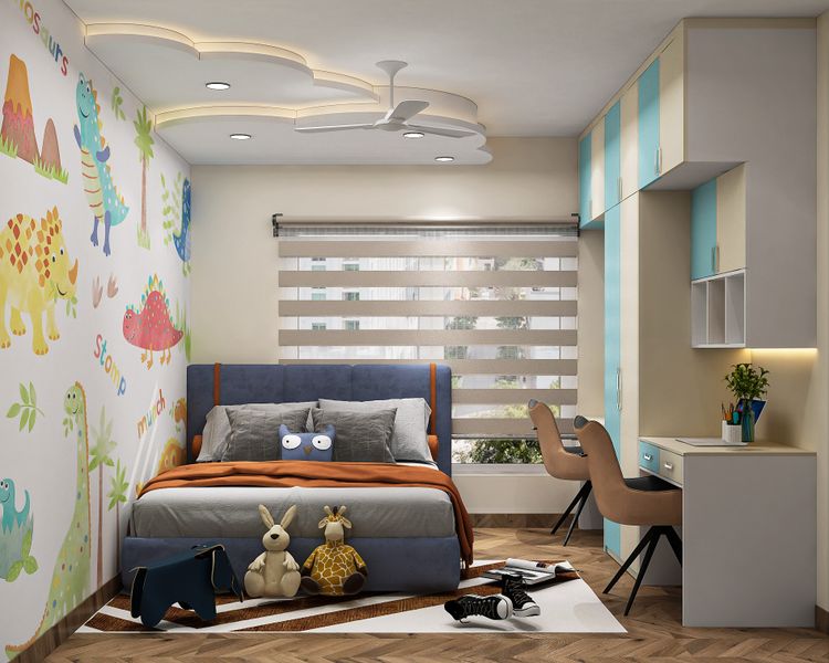 Contemporary Double Layer Cloud Gypsum False Ceiling Design with Cove ...