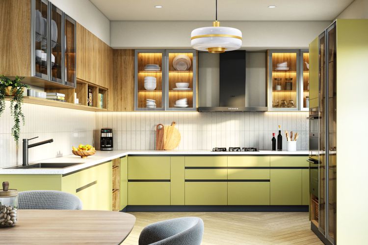 Rectangular Glossy Ivory Ceramic Wall Tile with Vertical Stack Bond ...