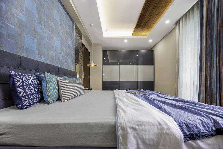 2BHK Noida Flat Design with Contemporary Aesthetics and Peripheral ...