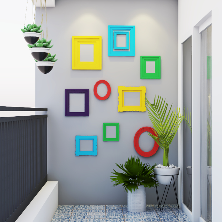 Vibrant Balcony Design | Livspace