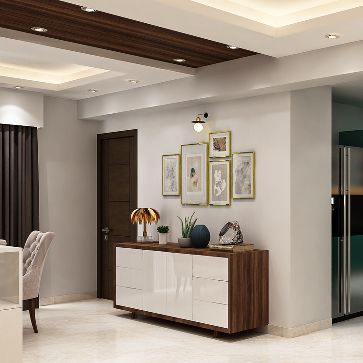 Spacious Modern Style Foyer With Rich Interiors | Livspace