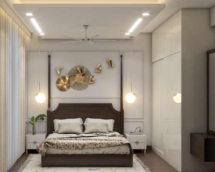 Classic Drop Down False Ceiling With Cove Style | Livspace