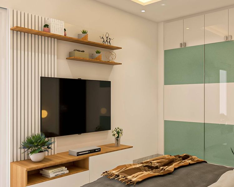 Spacious Elegant TV Unit Design | Livspace