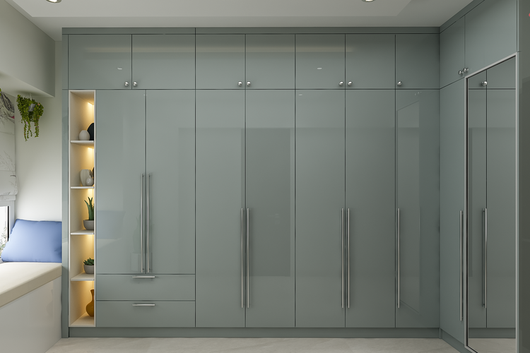 Low Maintenance Convenient Modern Styled Wardrobe Design| Livspace