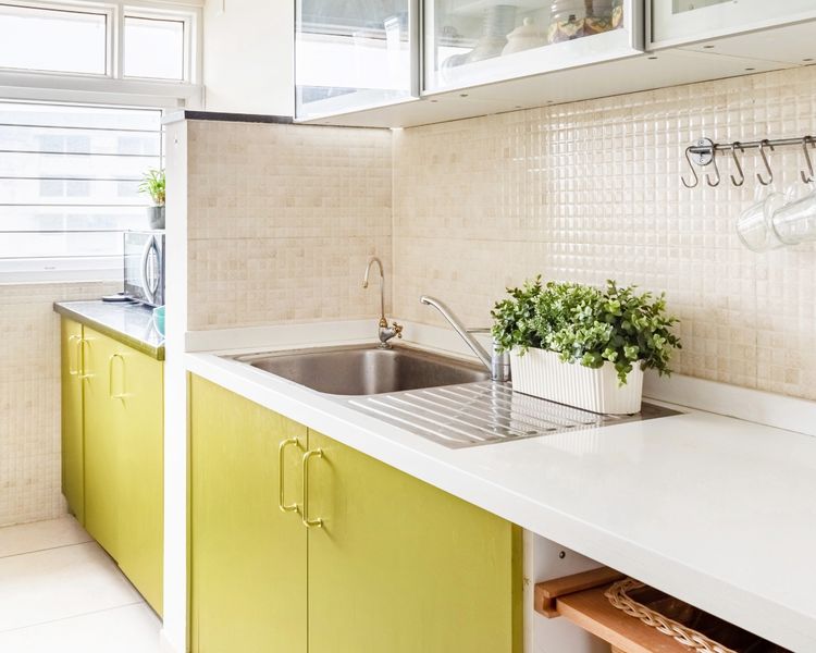 Modular Kitchen Sink With Top Mount Stainless Steel Single Basin | Livspace