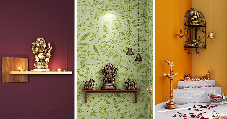 7 Trendy Colour Ideas For Pooja Room