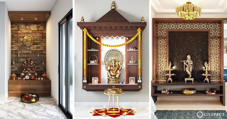 20+ Wooden Mandir Design for Home Wooden Mandir