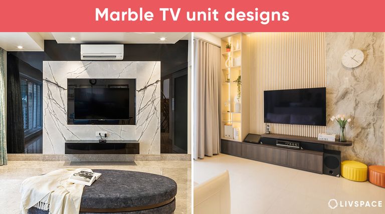 In the Spotlight: 15 Incredible Marble TV Unit Design Ideas