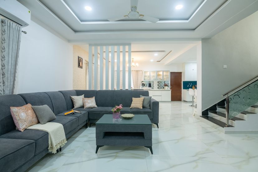 Modern Double Layer Peripheral False Ceiling | Livspace