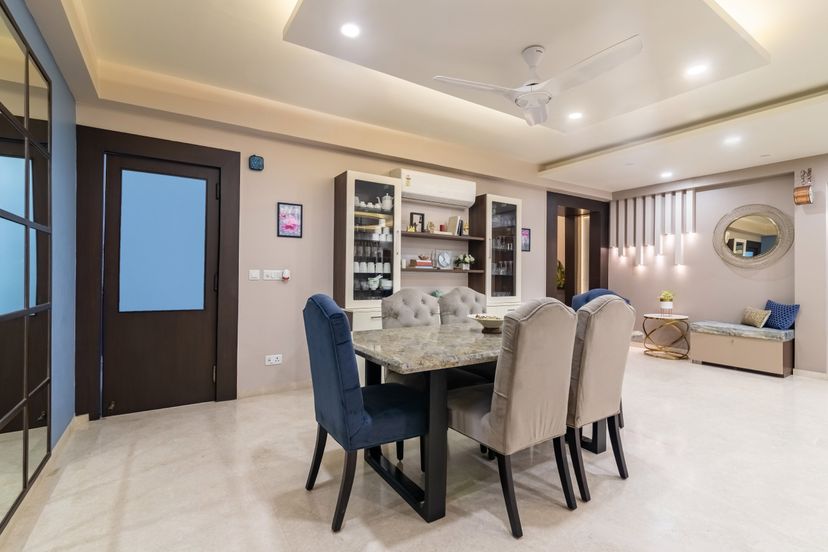 Contemporary Drop Down Rectangular False Ceiling Design | Livspace