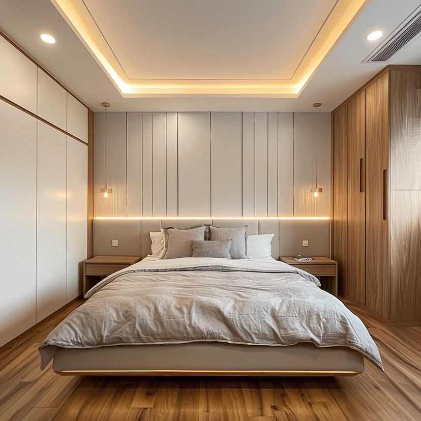 Contemporary Gypsum False Ceiling Design with Cove, Recessed, and ...