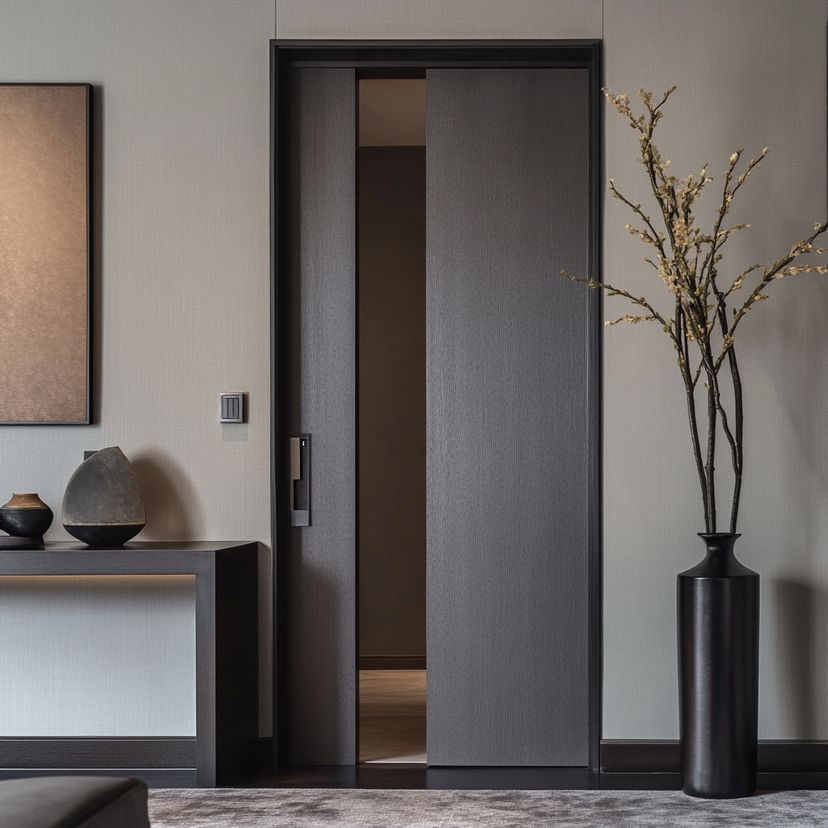 Matte-Finish Minimal Door Design: Bedroom and Entryway Friendly | Livspace