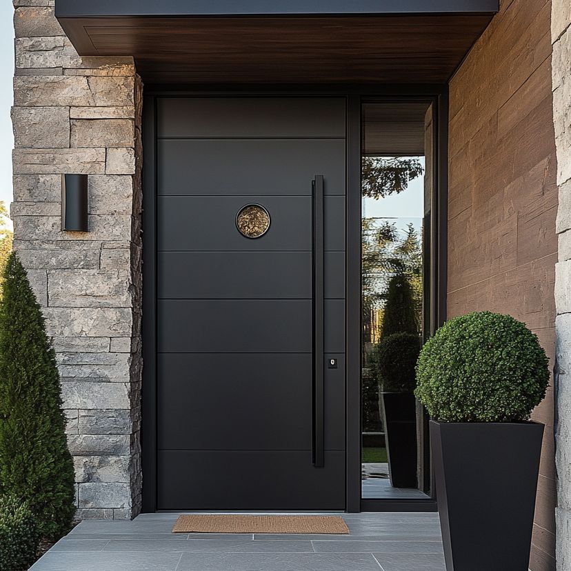 Matte-Finish Swing Single Door Design: Perfect for Modern Entrances ...