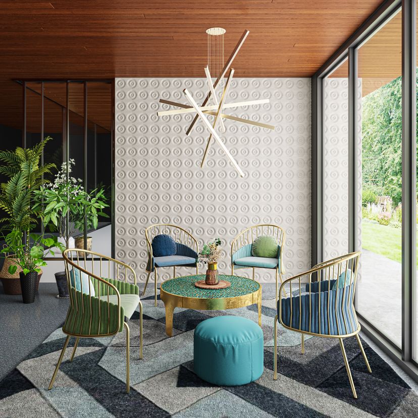 Vibrant & Sleek Dining Space Design | Livspace