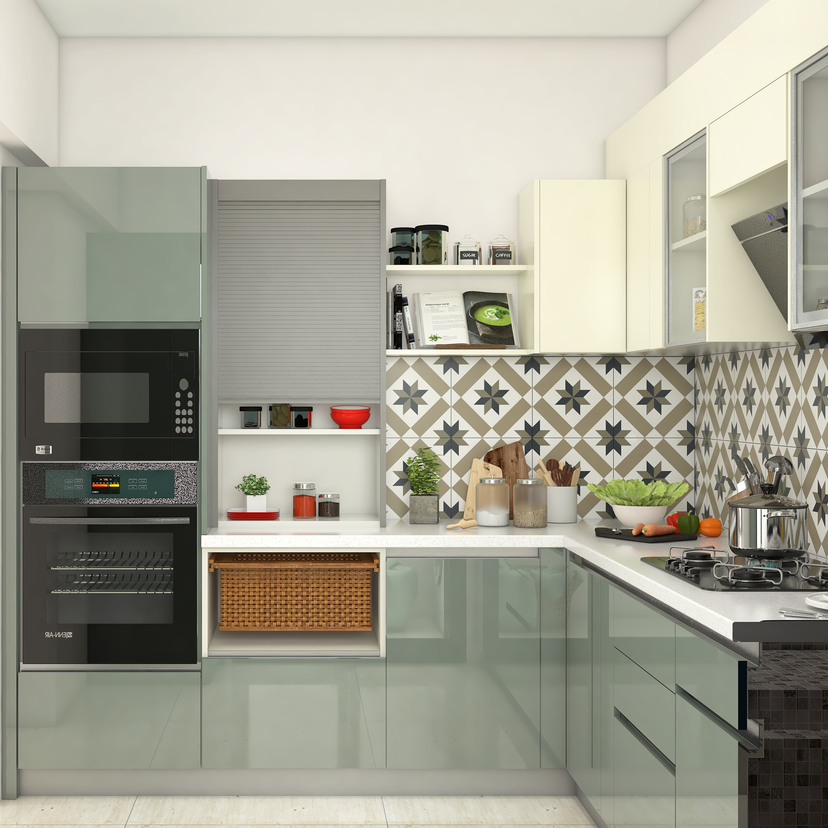 Modular Kitchen Design With Subtle Colour Palette | Livspace