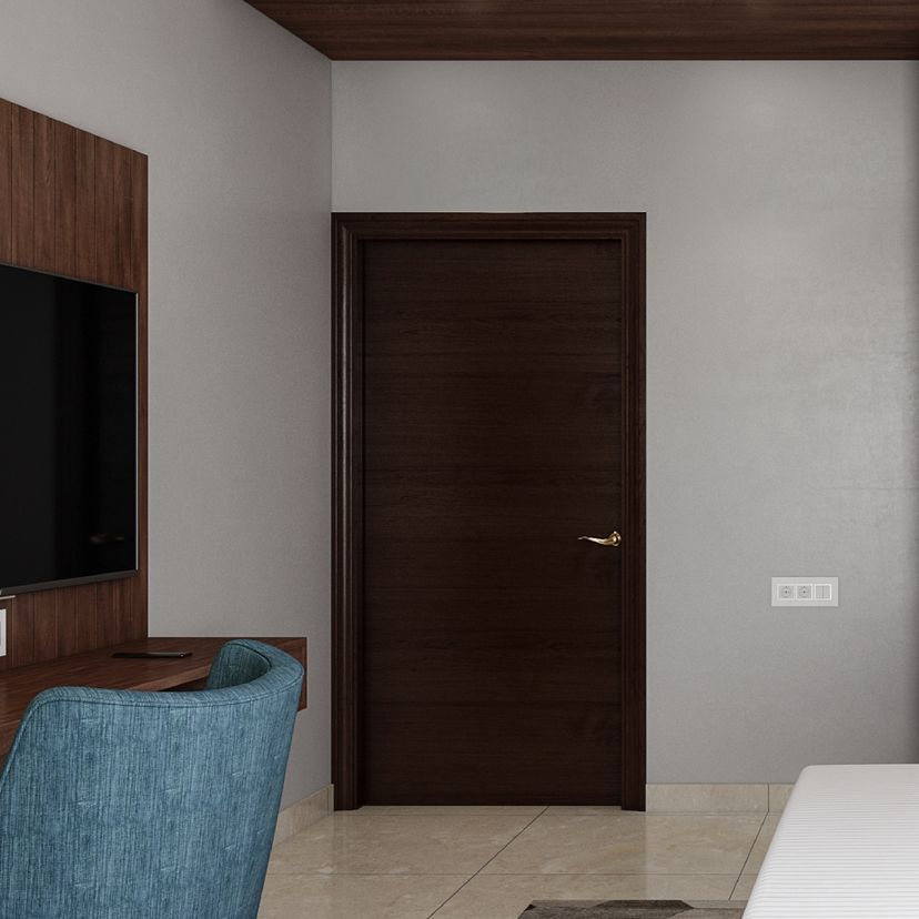 Modern Single Door Design with Matte Finish: Perfect for Living Room ...