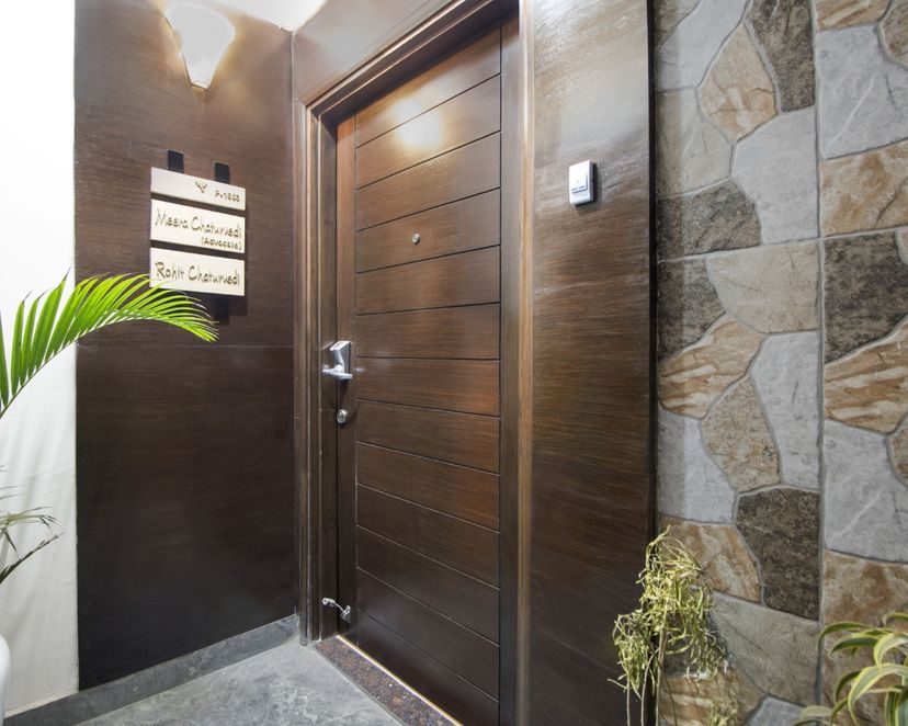 Elegant Suede-Finish Modern Single Door Design for Living Rooms and ...