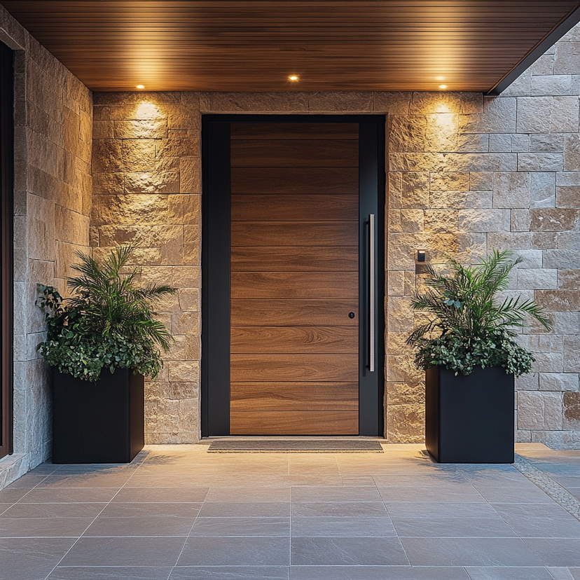 Swing Single Door Design with Modern Matte Finish for Entrance Doors ...