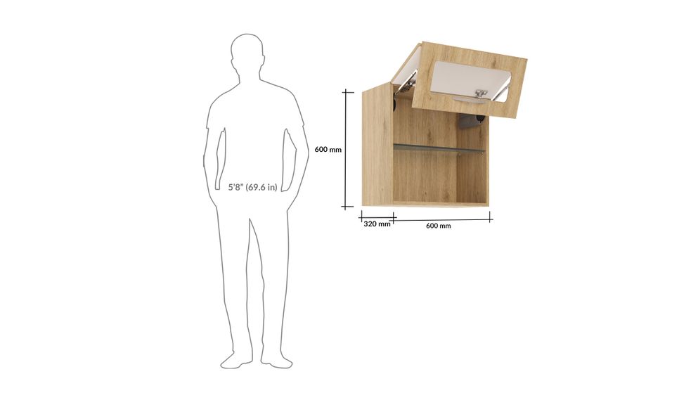 Everything you need to know about kitchen unit - Wall HF Lift-up Unit