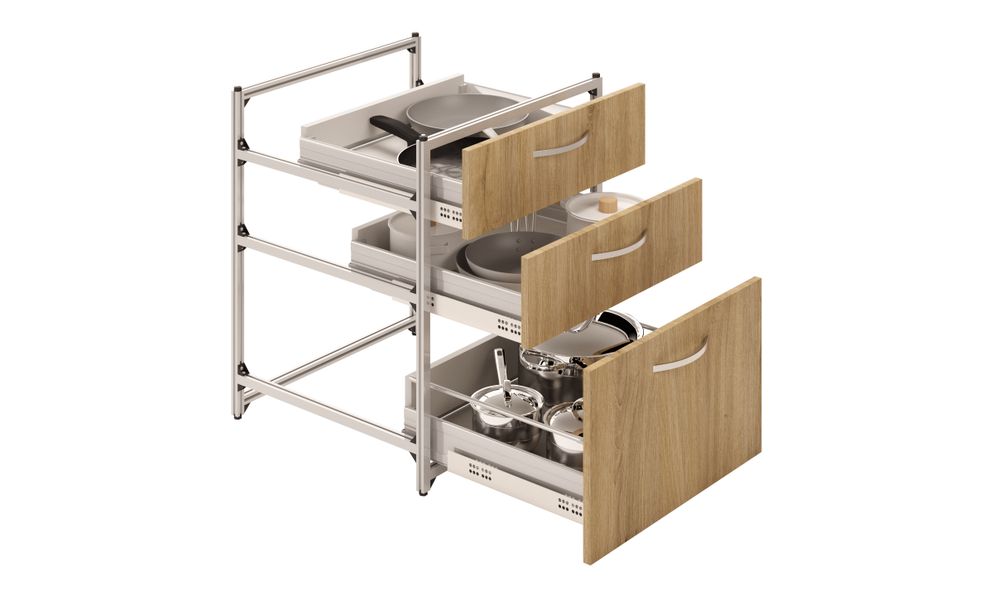 Kitchen Cabinet Design: Base Units Cabinet Ideas & Images - 3 Drawer ...