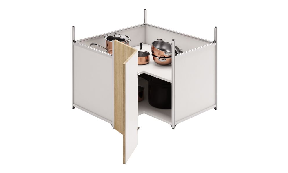 Kitchen Cabinet Design: Base Units Cabinet Ideas & Images - L Corner Unit