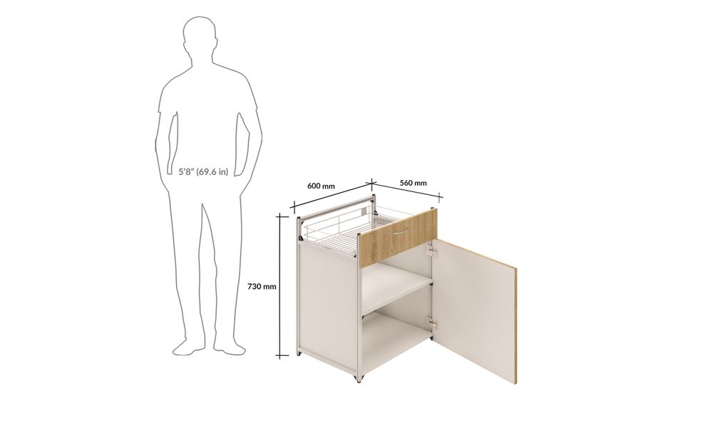 Kitchen Cabinet Design: Base Units Cabinet Ideas & Images - SS Drawer ...