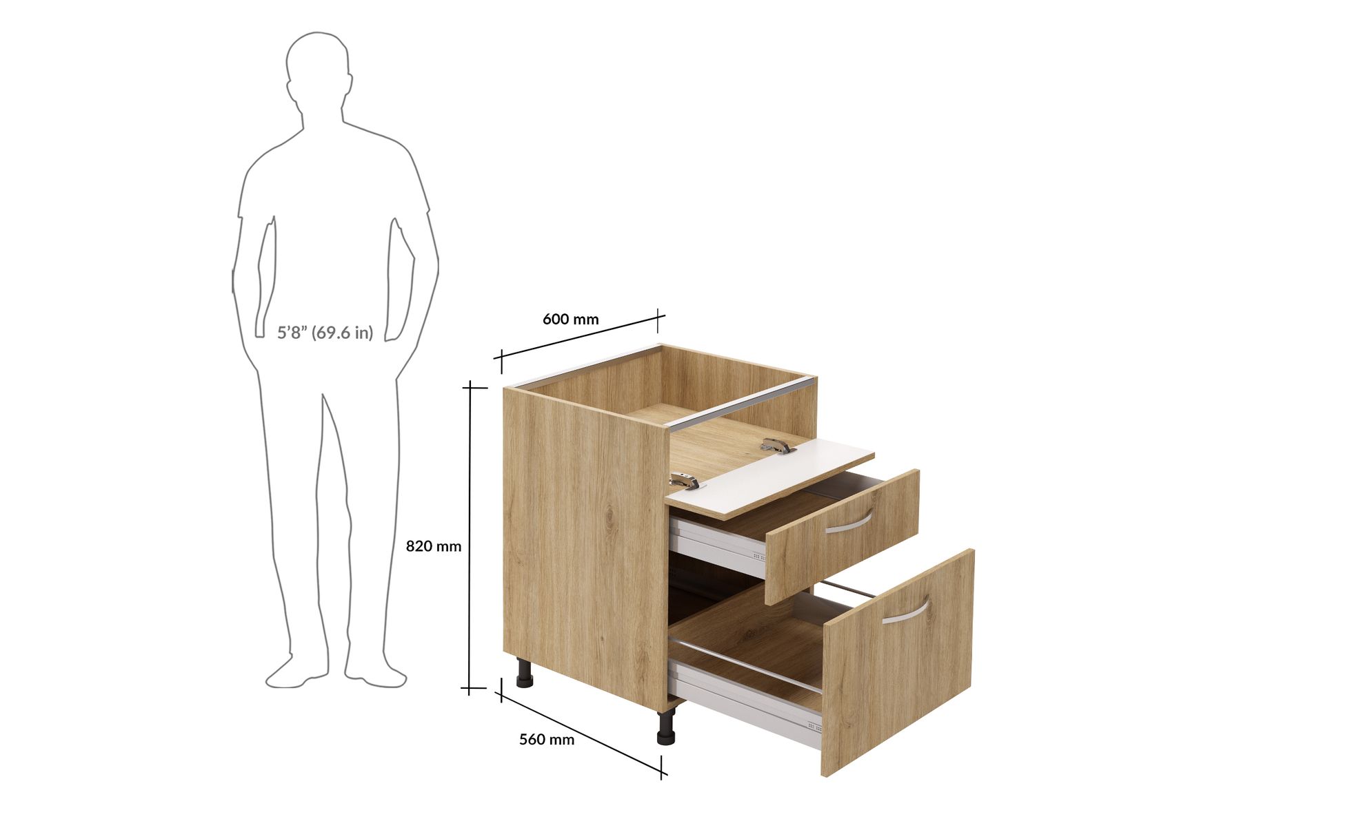 Kitchen Cabinet Design: Base Units Cabinet Ideas & Images - Hob Unit
