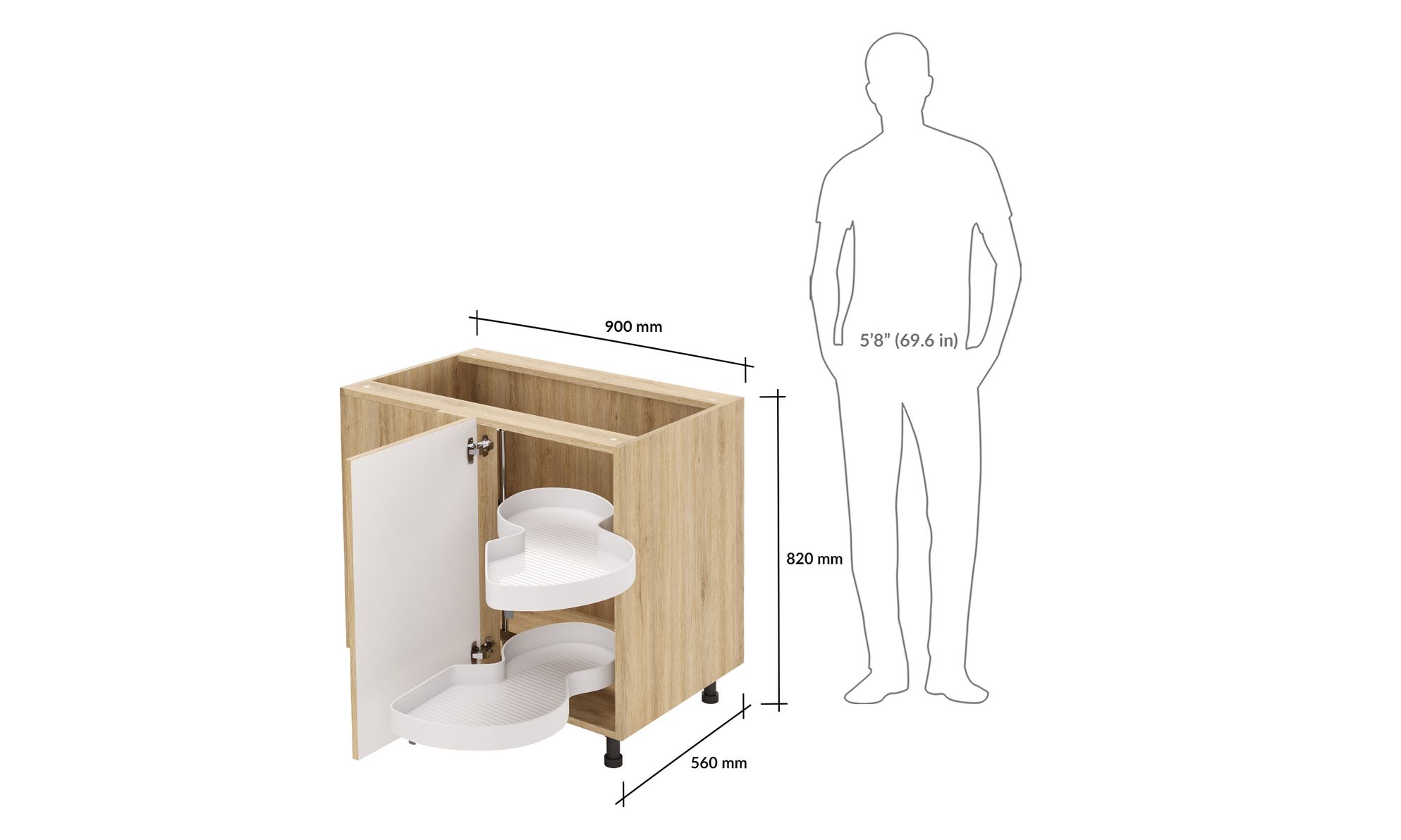Kitchen Cabinet Design: Base Units Cabinet Ideas & Images - Blind ...