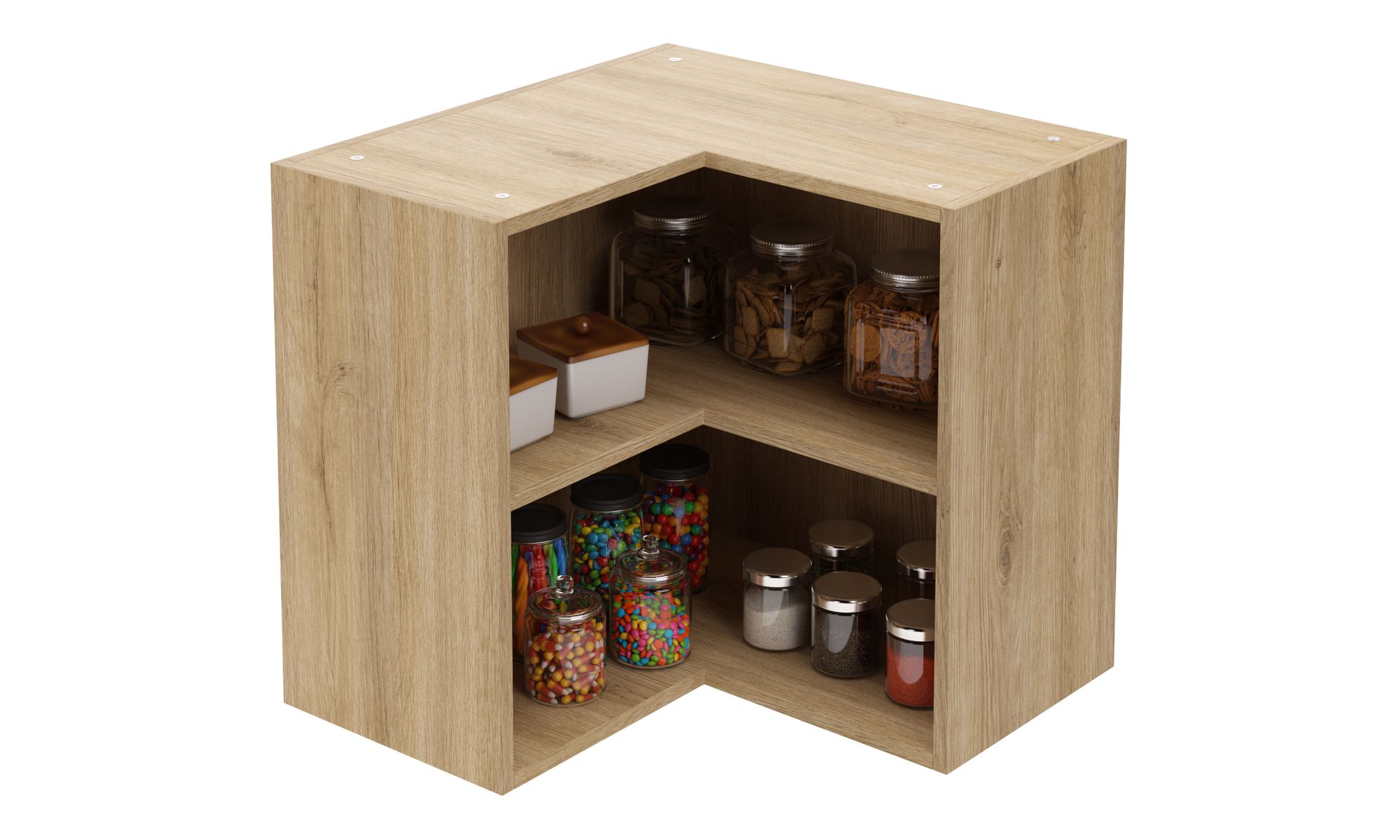 Everything you need to know about kitchen unit - Wall Corner Open Unit