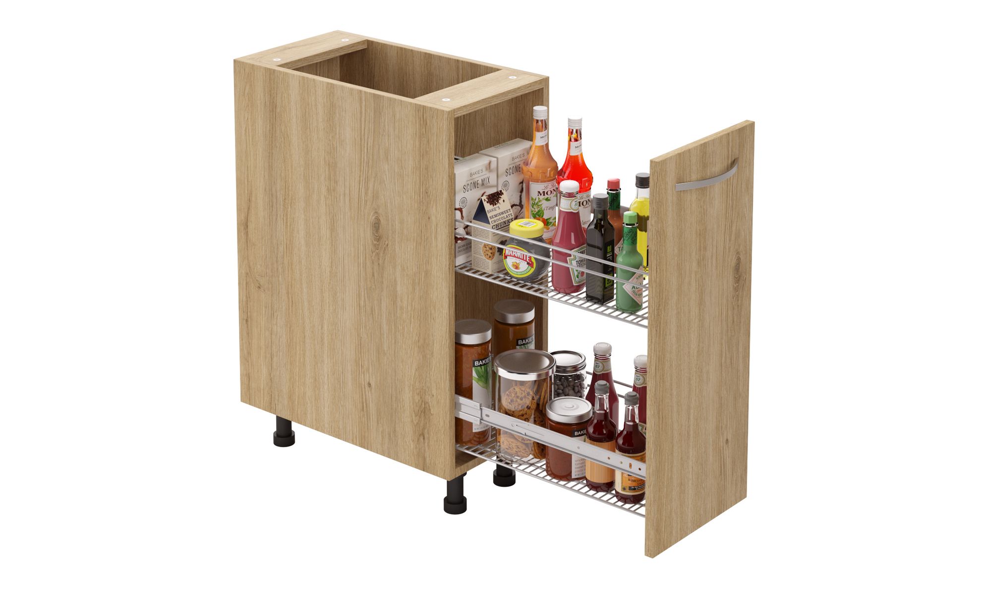 Kitchen Cabinet Design: Base Units Cabinet Ideas & Images - Bottle Pullout